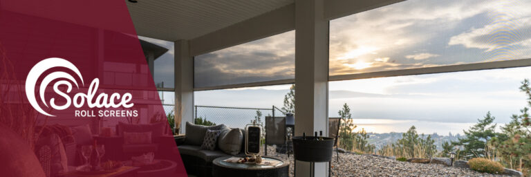 Solace Retractable Roll Screens Residential | Artistic Awnings & Screens